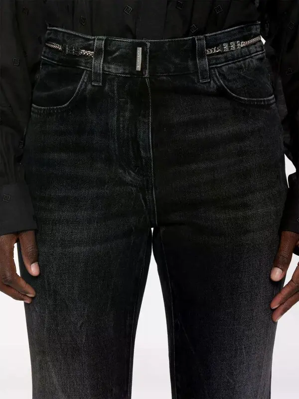 Givenchy Logo-plaque Bootcut Jeans