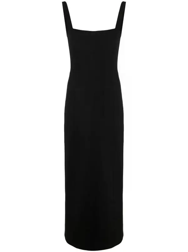 Helmut Lang Cut-out Sweetheart-neck Maxi Dress