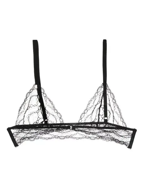 Kiki De Montparnasse Mon Cheri Lace Soft Bra - Black
