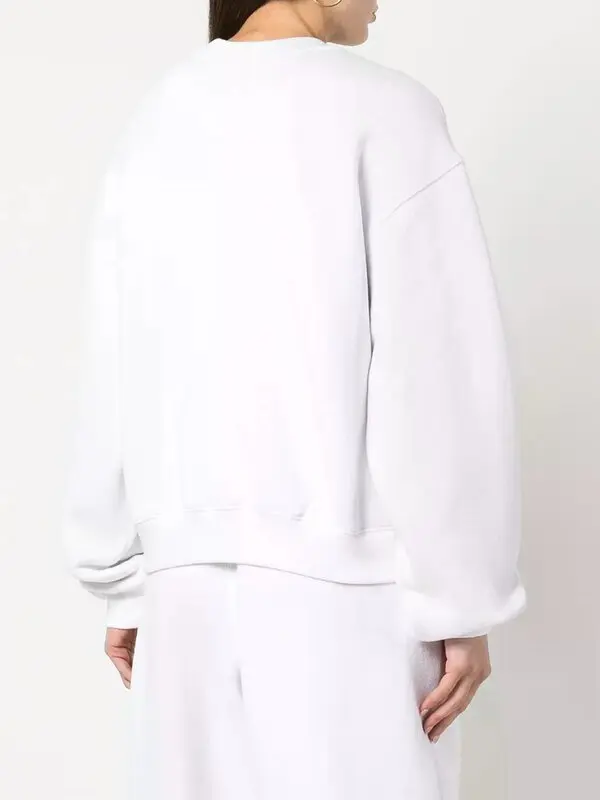 Alexander Wang Logo-print Cotton Sweatshirt - White