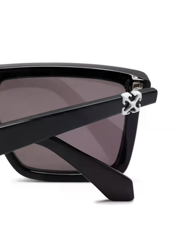 Off-White Logo-plaque Square-frame Sunglasses