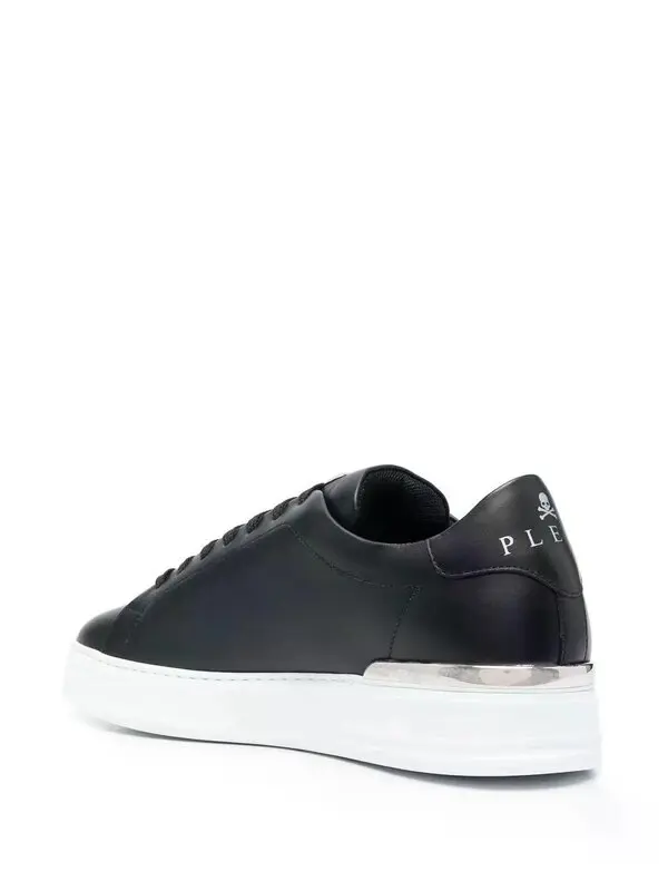 Philipp Plein Logo Plaque Leather Low-top Sneakers
