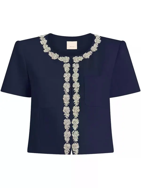Cinq À Sept Embellished Hook And Eye Top