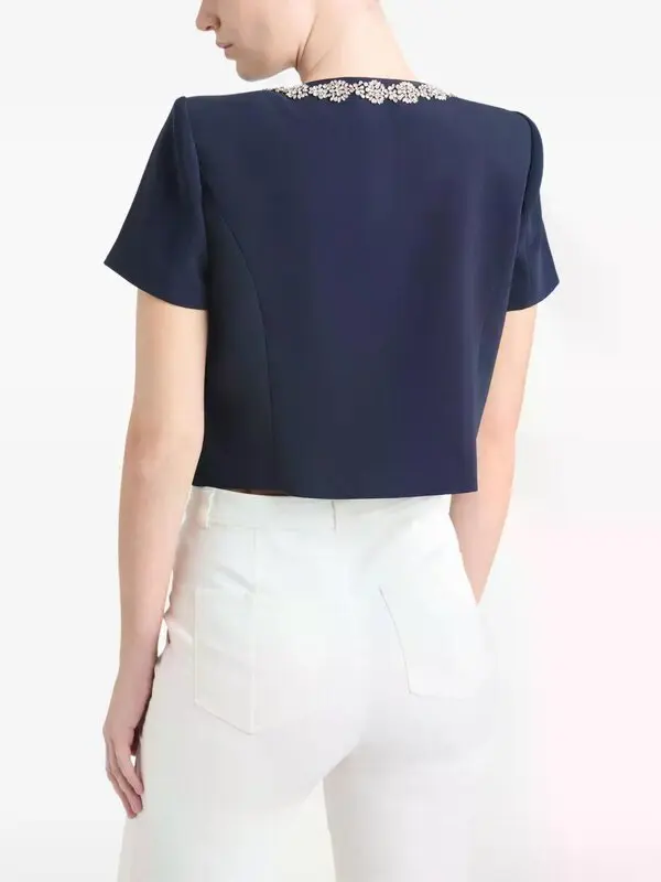 Cinq À Sept Embellished Hook And Eye Top