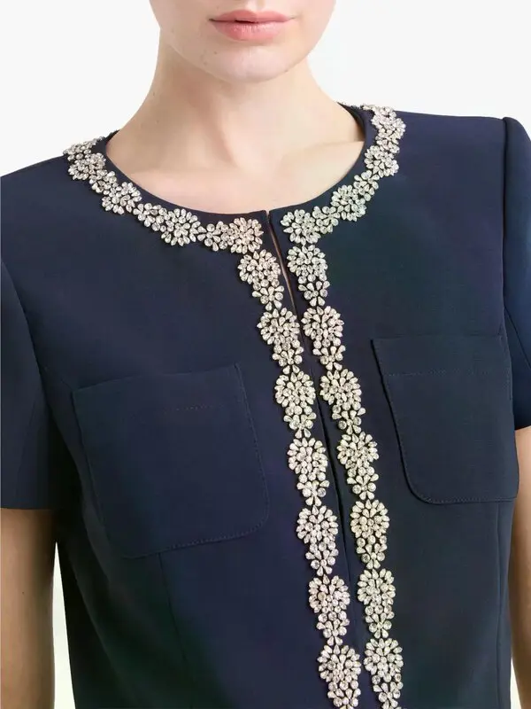 Cinq À Sept Embellished Hook And Eye Top