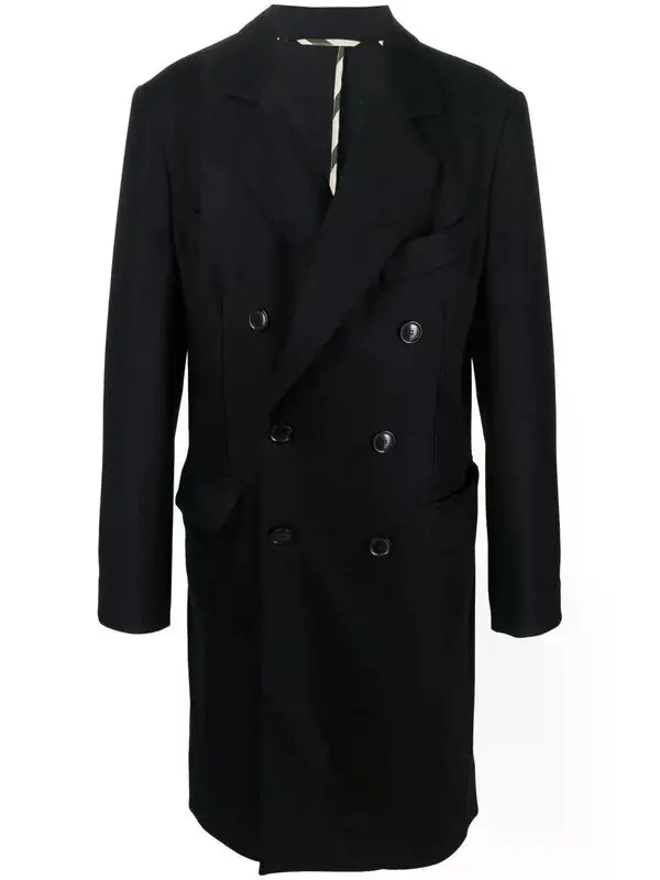 VIVIENNE WESTWOOD Double-breasted Wool Coat - Blue