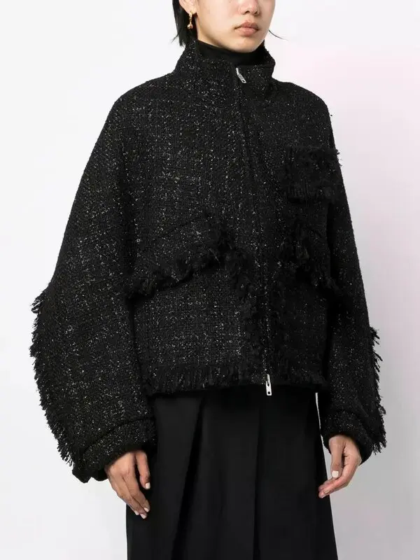 Goen.j Tweed Bomber Jacket