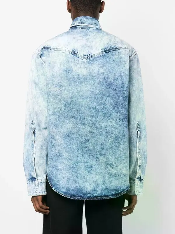 VTMNTS Acid-wash Denim Shirt