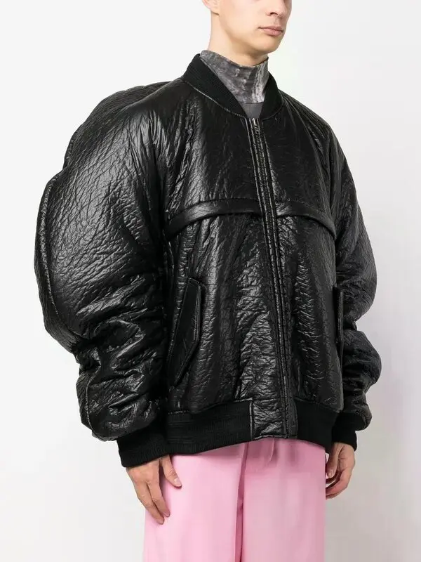 WALTER VAN BEIRENDONCK Crinkled Bomber Jacket