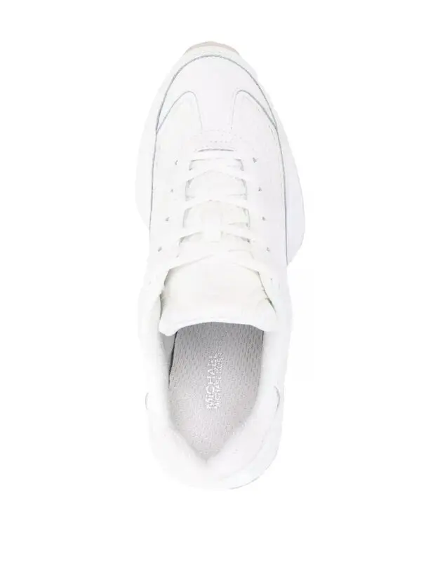 Michael Kors Monogram-panel Leather Sneakers
