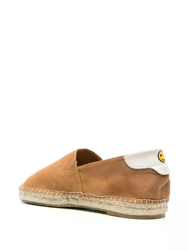 MANUEL RITZ Embroidered Logo Canvas Espadrilles