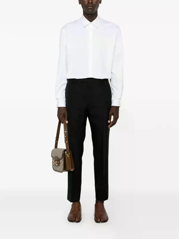 Gucci Logo-embroidered Tailored Trousers