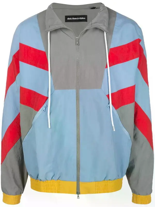 GOD'S MASTERFUL CHILDREN Colour Blocked Sport Jacket - Blue