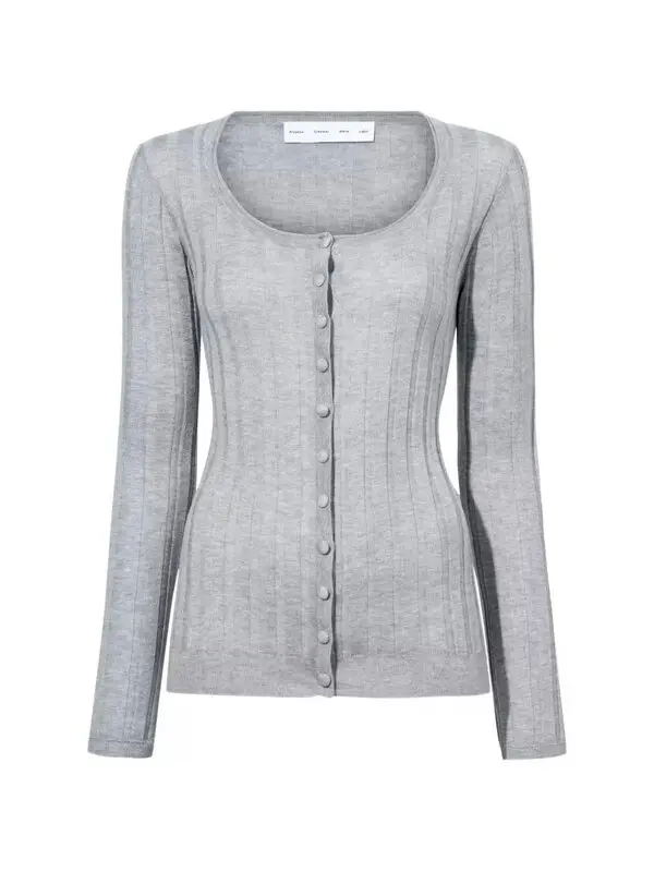 Proenza Schouler White Label Hattie Cardigan - Grey