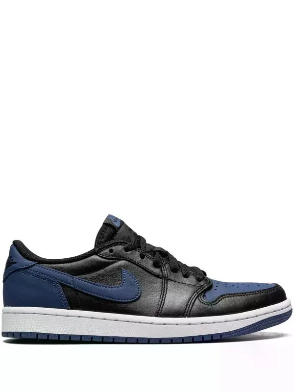 JORDAN 1 Low Mystic Navy Sneakers - Black