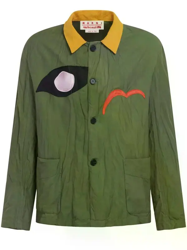Marni Logo-patch Shirt Jacket