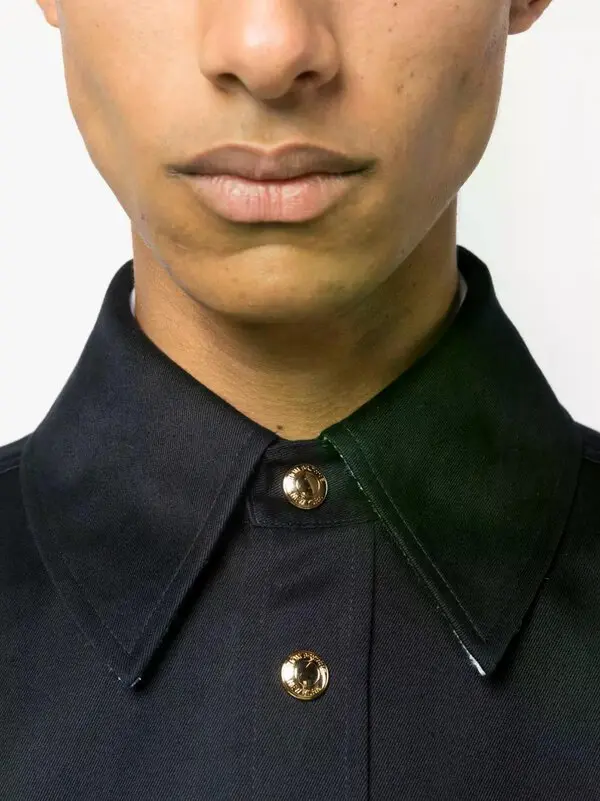 Thom Browne Two-tone Cotton-gabardine Jacket