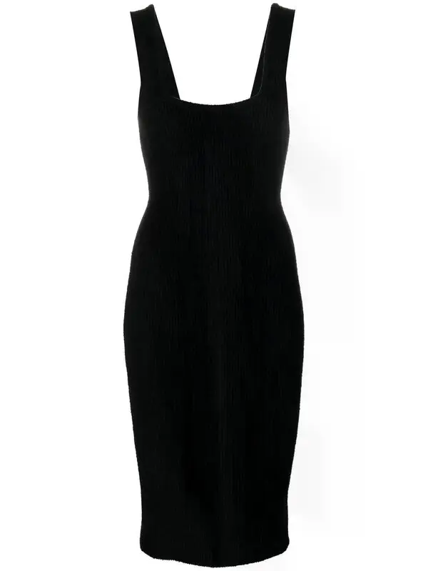 Wardrobe.NYC Sleeveless Midi Dress - Black