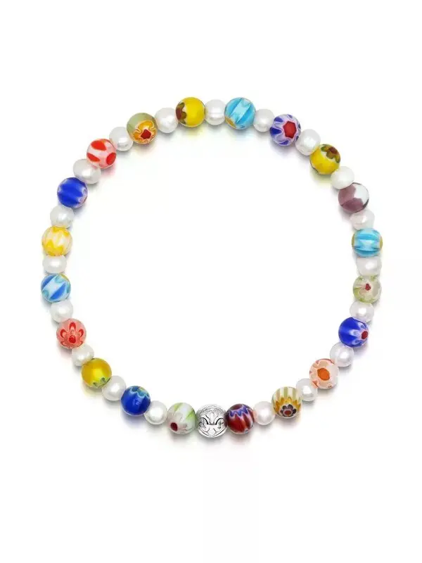 NIALAYA JEWELRY Glass Pearl-detail Bracelet - Blue