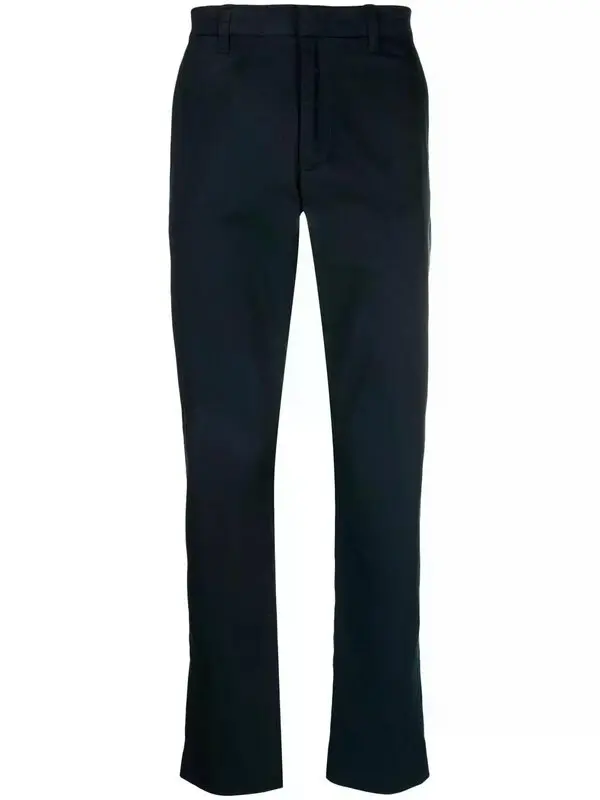 Vince Mid-rise Straight-leg Trousers - Blue