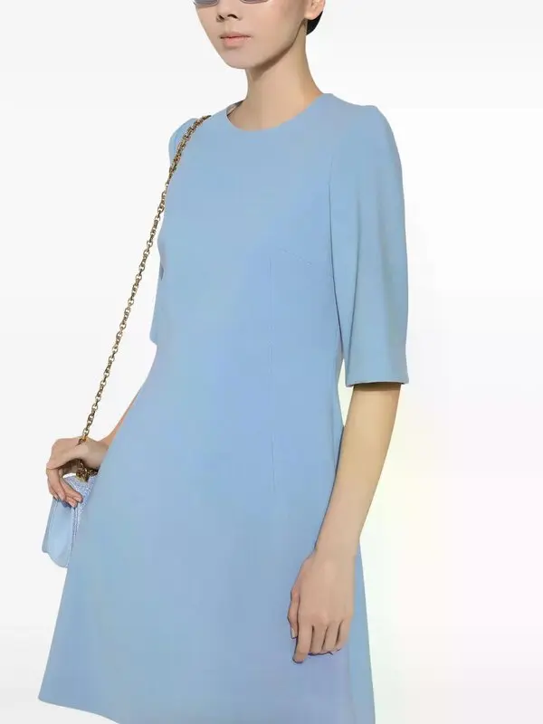 Dolce & Gabbana Dna Short Sleeve Mini Dress - Blue
