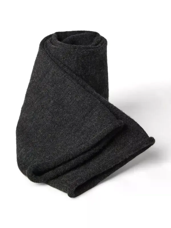 Brunello Cucinelli Virgin Wool Blend Calf Socks - Black
