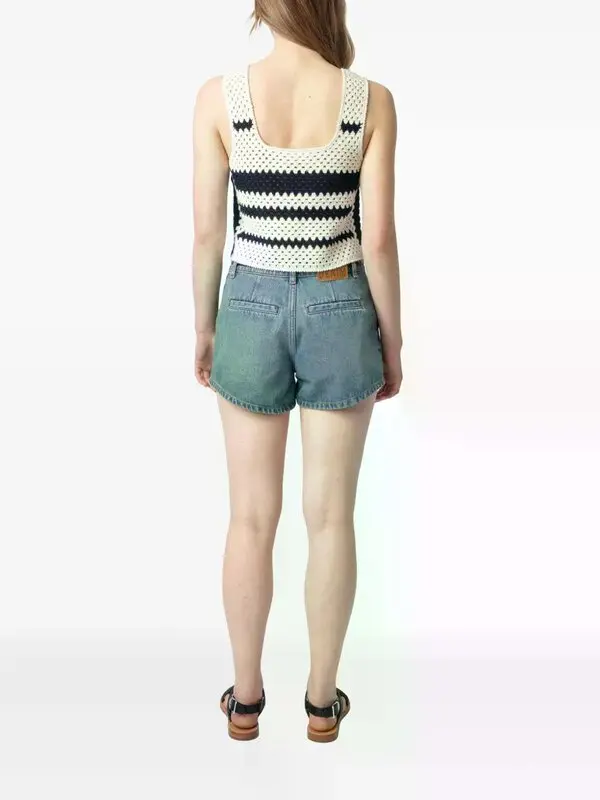 Zadig&Voltaire Cropped Crochet Tank Top