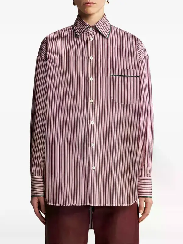 Etro Striped Cotton Poplin Shirt