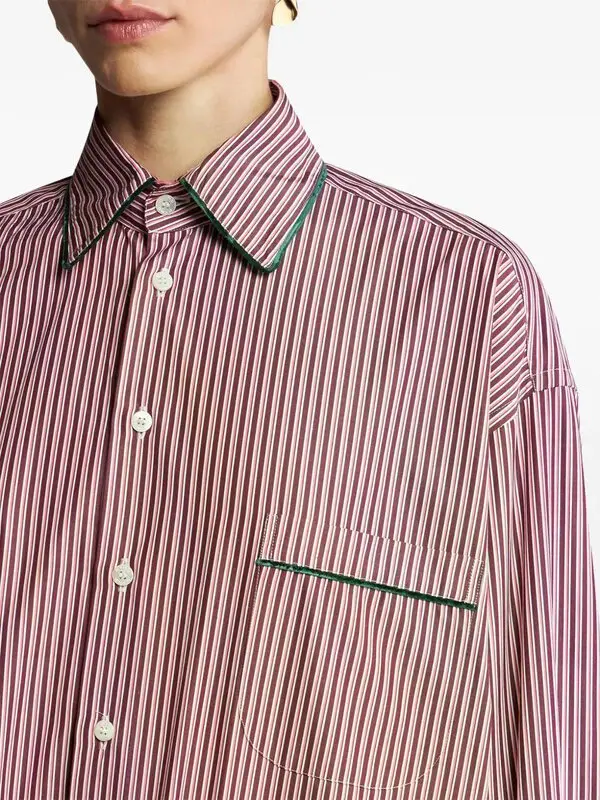 Etro Striped Cotton Poplin Shirt
