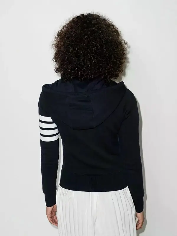 Thom Browne 4-bar Zip-fastening Hoodie
