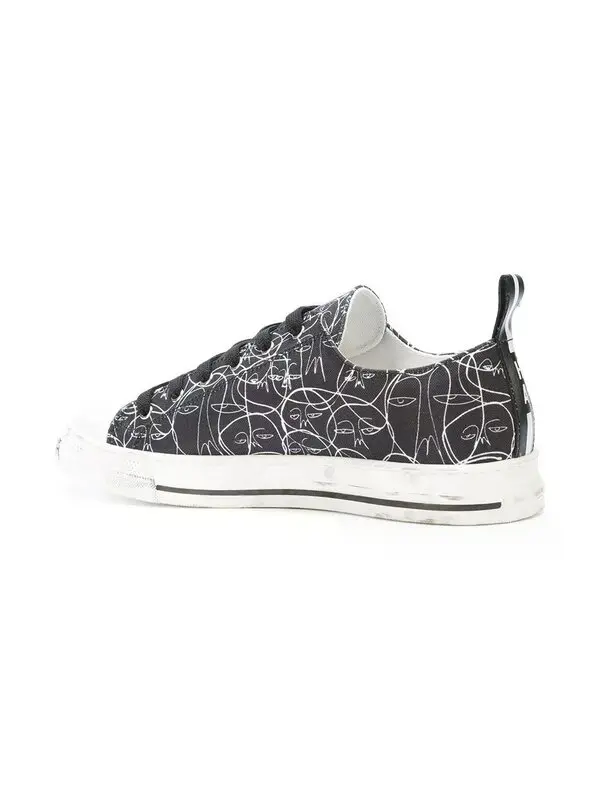 HACULLA. One Of A Kind Graphic Print Sneakers - Black