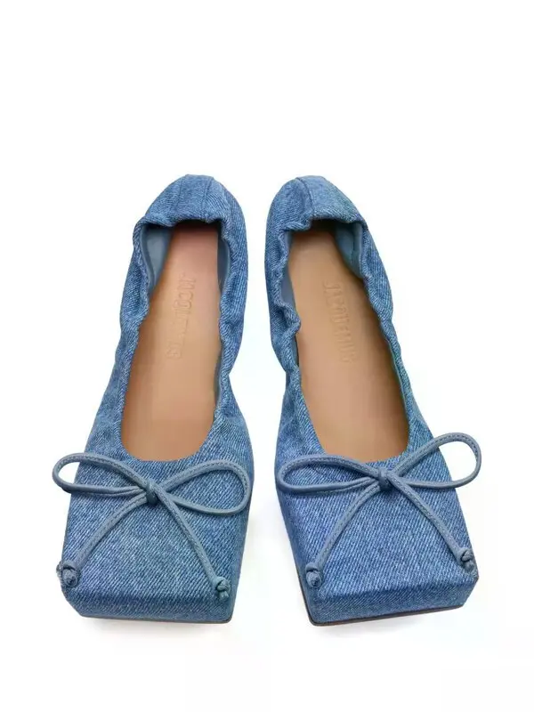Jacquemus Les Ballerines Denim Flats - Blue