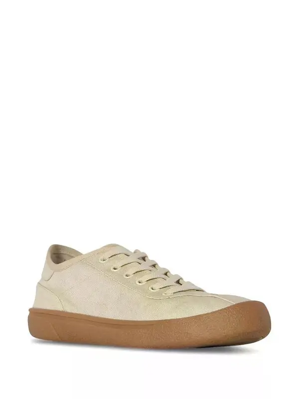 THE ROW Canvas Lace-up Sneakers - Neutrals
