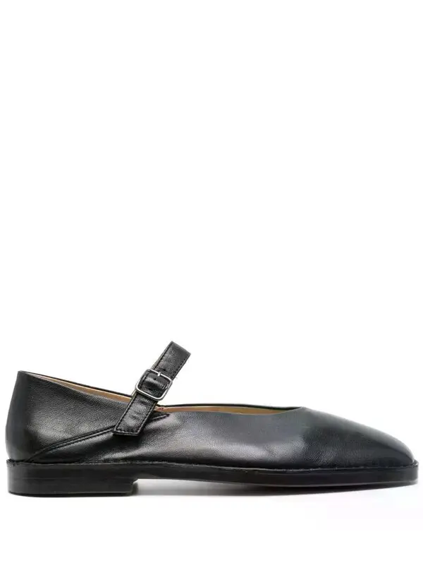 LEMAIRE Leather Ballerina Shoes With Buckle Fastening