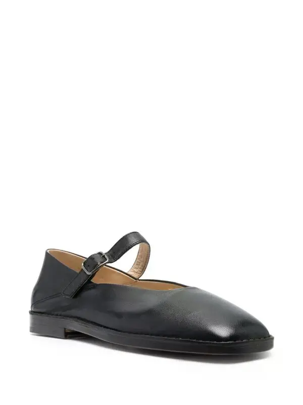 LEMAIRE Leather Ballerina Shoes With Buckle Fastening