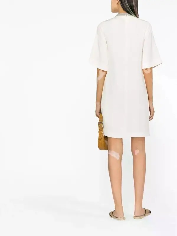 Fabiana Filippi Bead-embellished Shift Dress