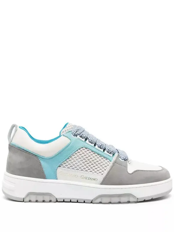 GIULIANO GALIANO Vyper Logo-print Leather Sneakers - Grey