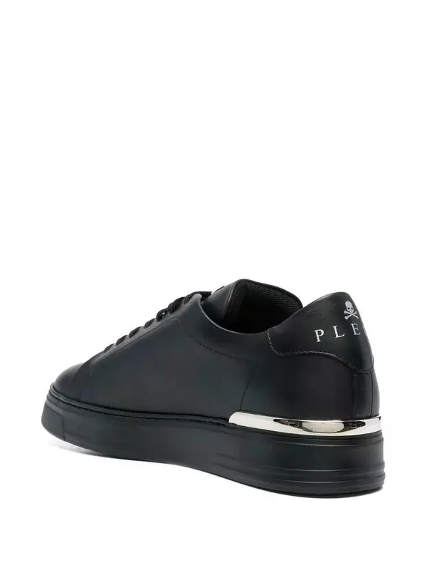 Philipp Plein Hexagon Low-top Leather Sneakers - Black