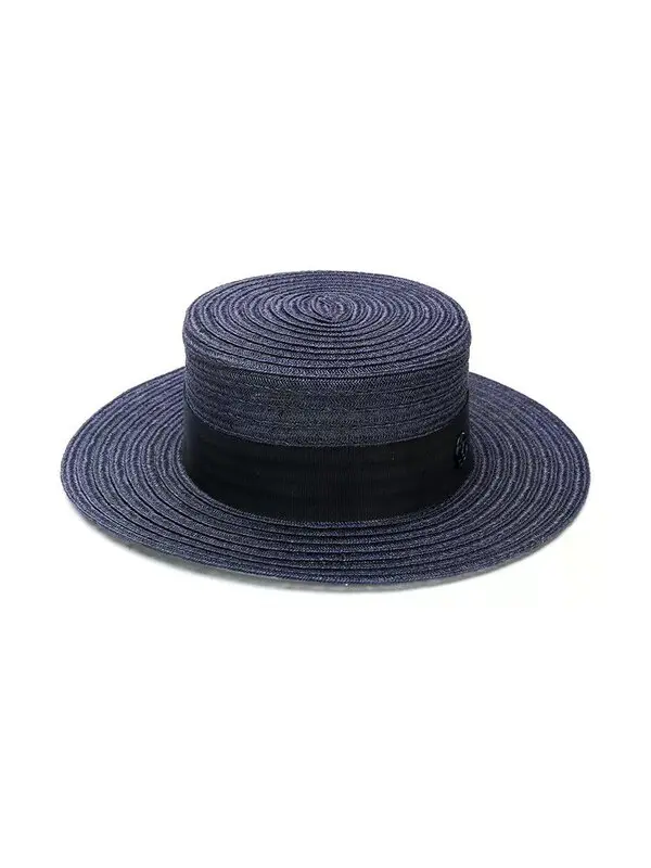 MAISON MICHEL Kiki Straw Hat - Blue
