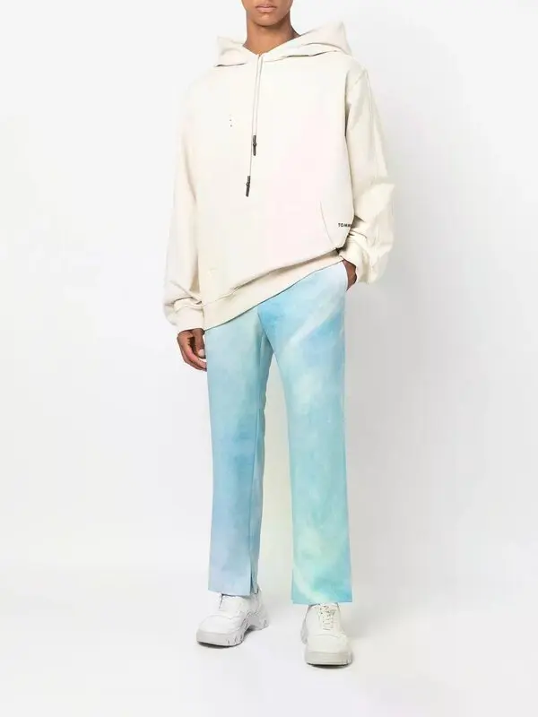 MSFTS Tie-dye Effect Cotton Blend Trousers