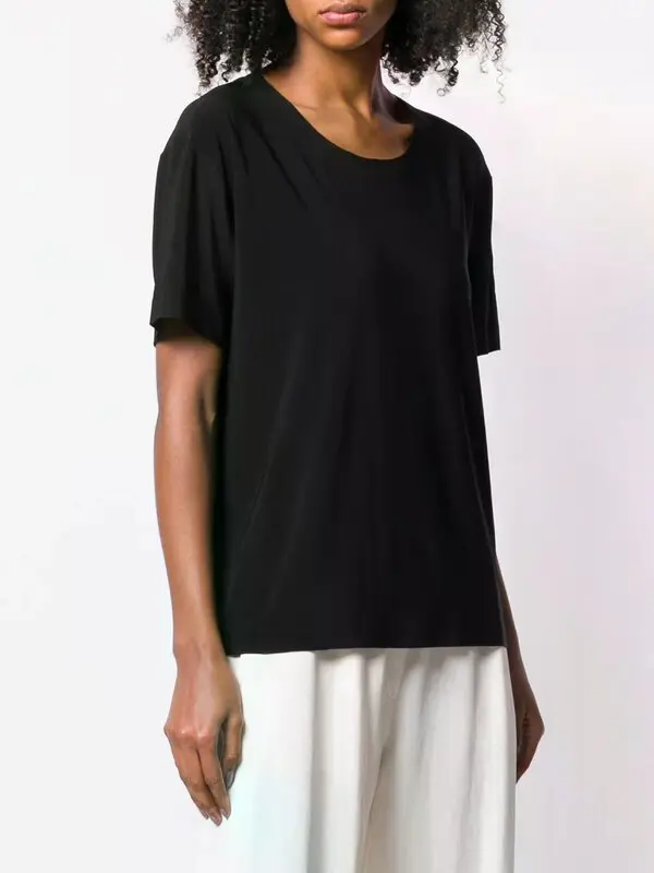 Norma Kamali Scoop Neck T-shirt - Black