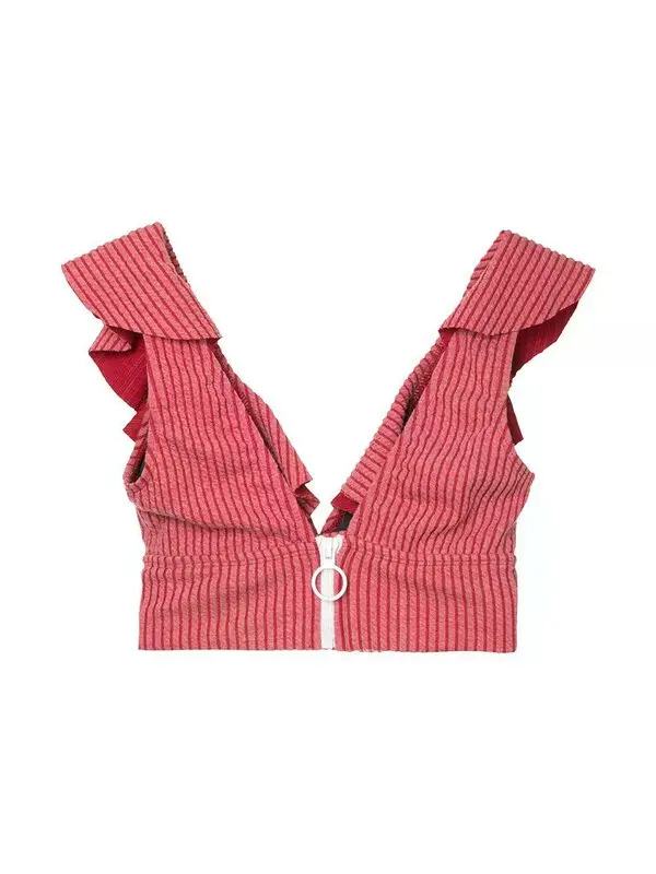 DUSKII Sunrise Ruffled Bikini Top