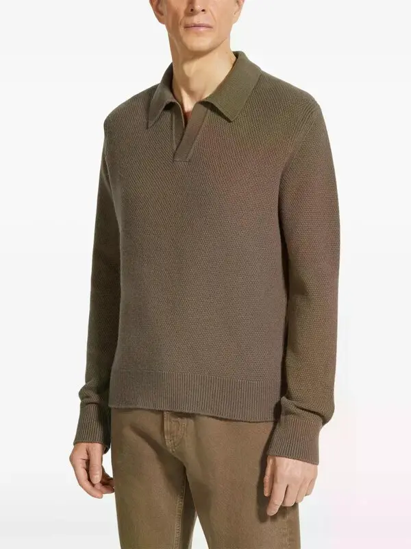 Zegna Oasi Cashmere Polo Shirt