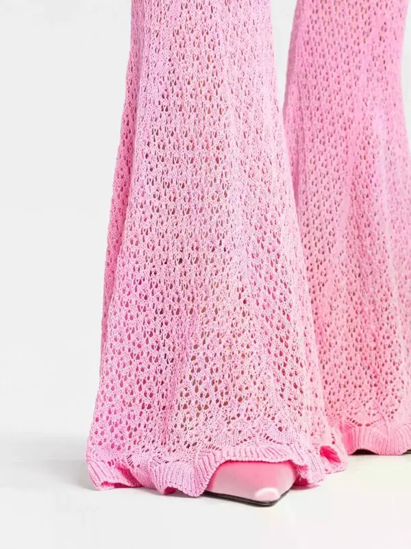 Blumarine Knitted Flared Trousers
