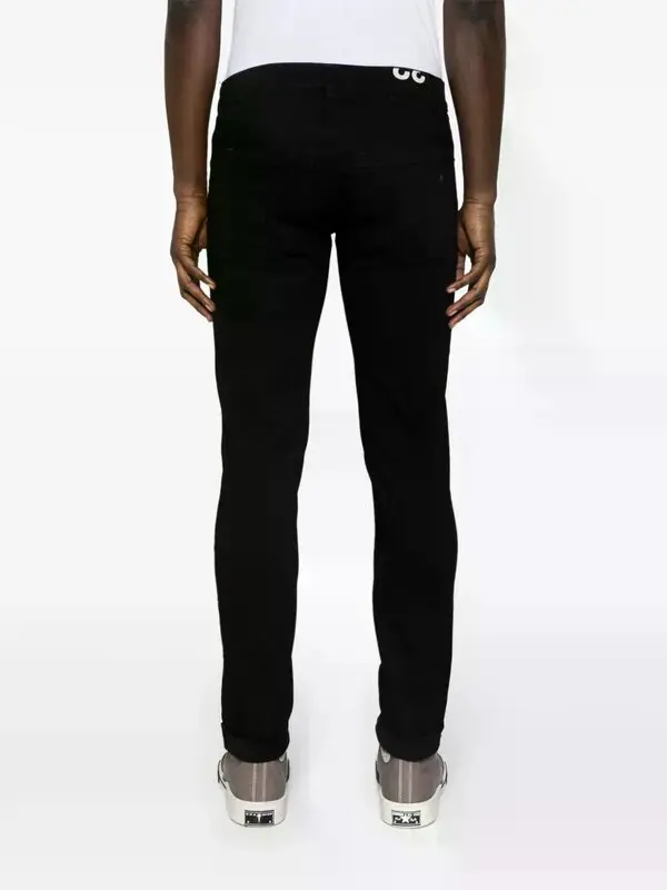 DONDUP George Mid-rise Tapered Jeans - Black