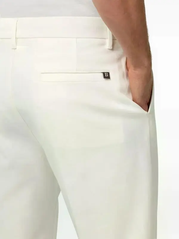 Boggi Milano Stretch-cotton Trousers - White