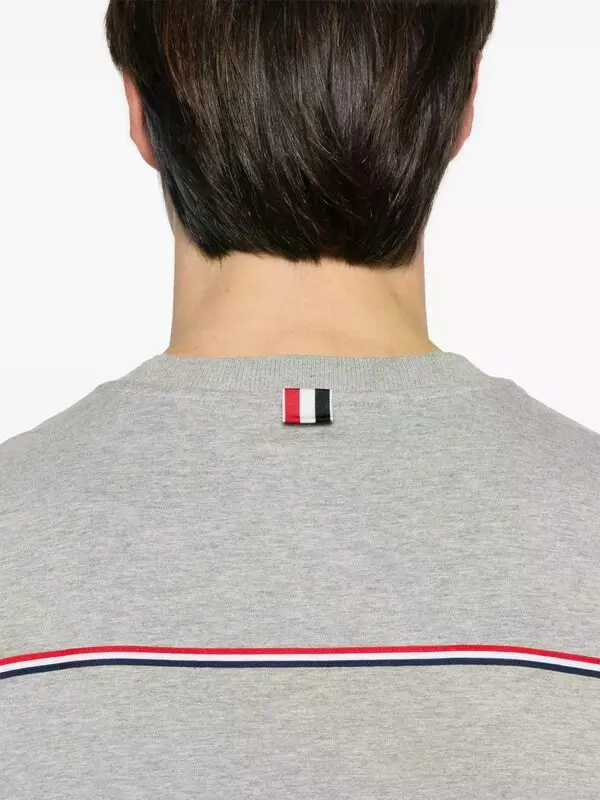 Thom Browne Rwb Stripe-detail T-shirt