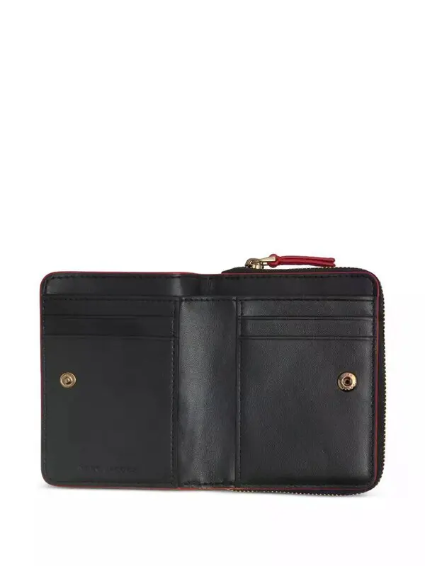 Marc Jacobs The Leather Mini Compact Wallet - Red