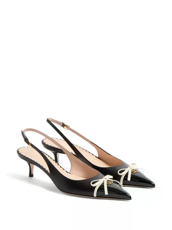 Valentino Garavani Bepointy Slingback Pumps - Black