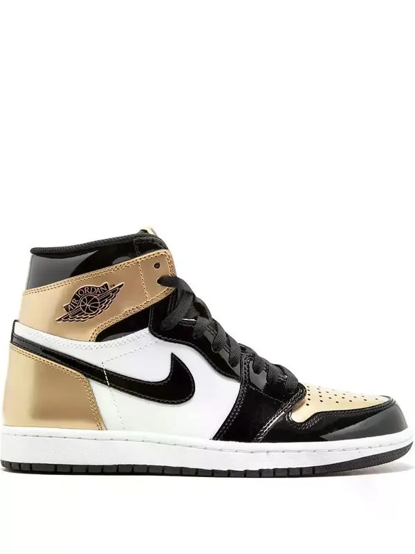 JORDAN 1 Retro High Og Nrg "gold Toe" Sneakers - Black